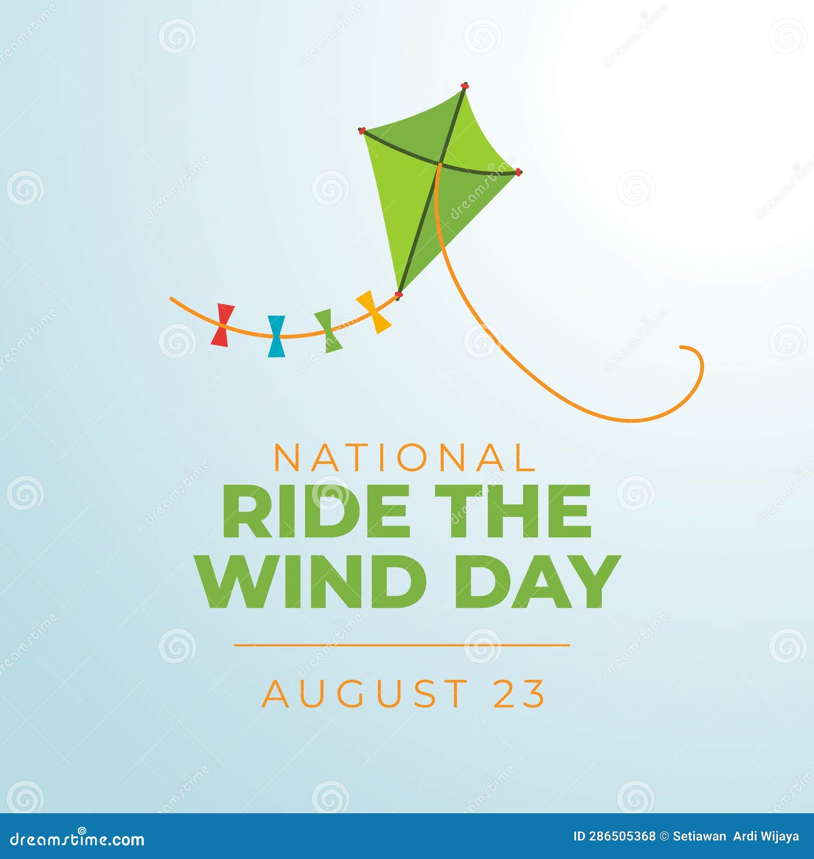 Vector Graphic of National Ride the Wind Day Good for National Ride the ...