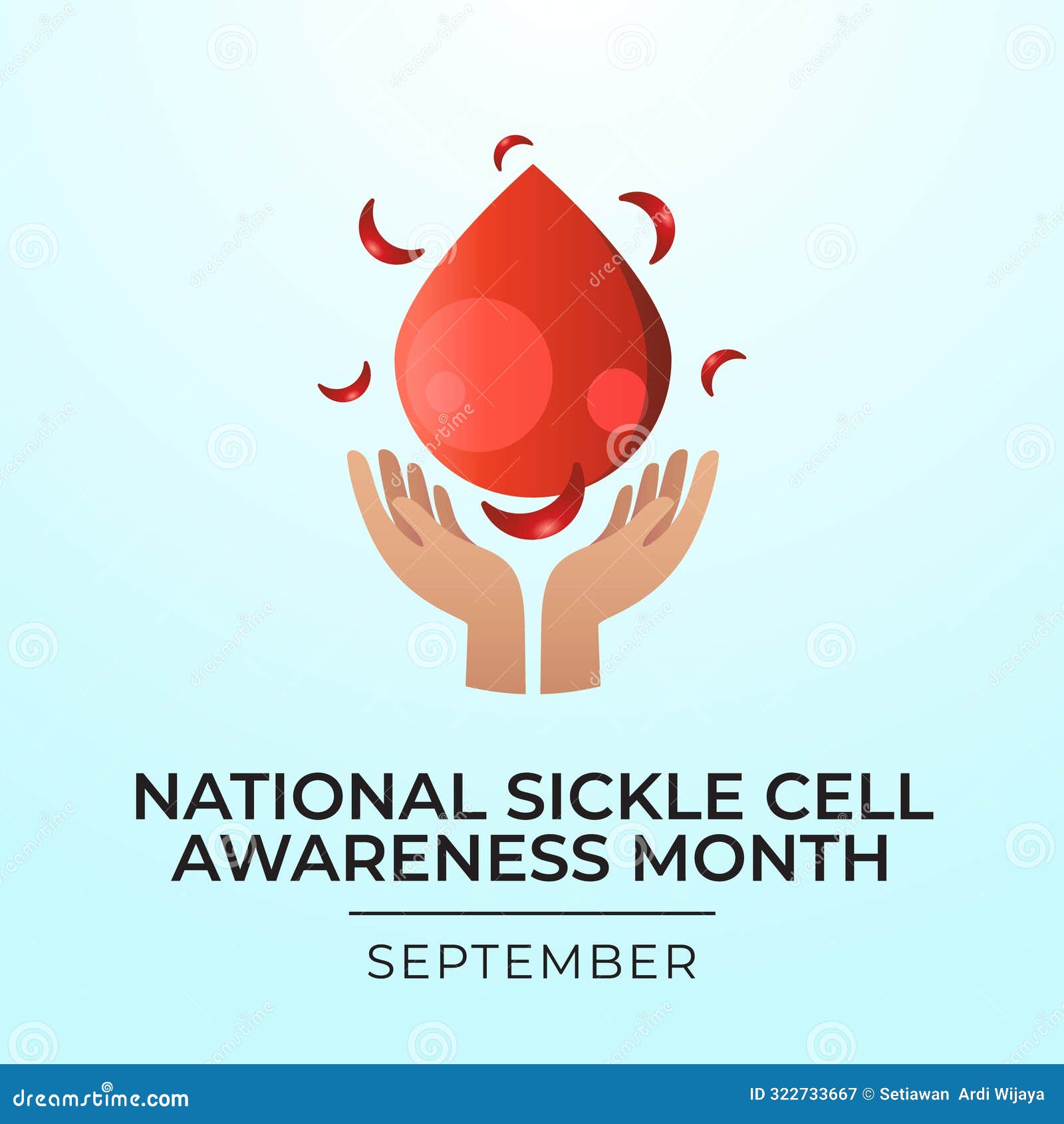 Vector Graphic of National Sickle Cell Awareness Month Ideal for ...