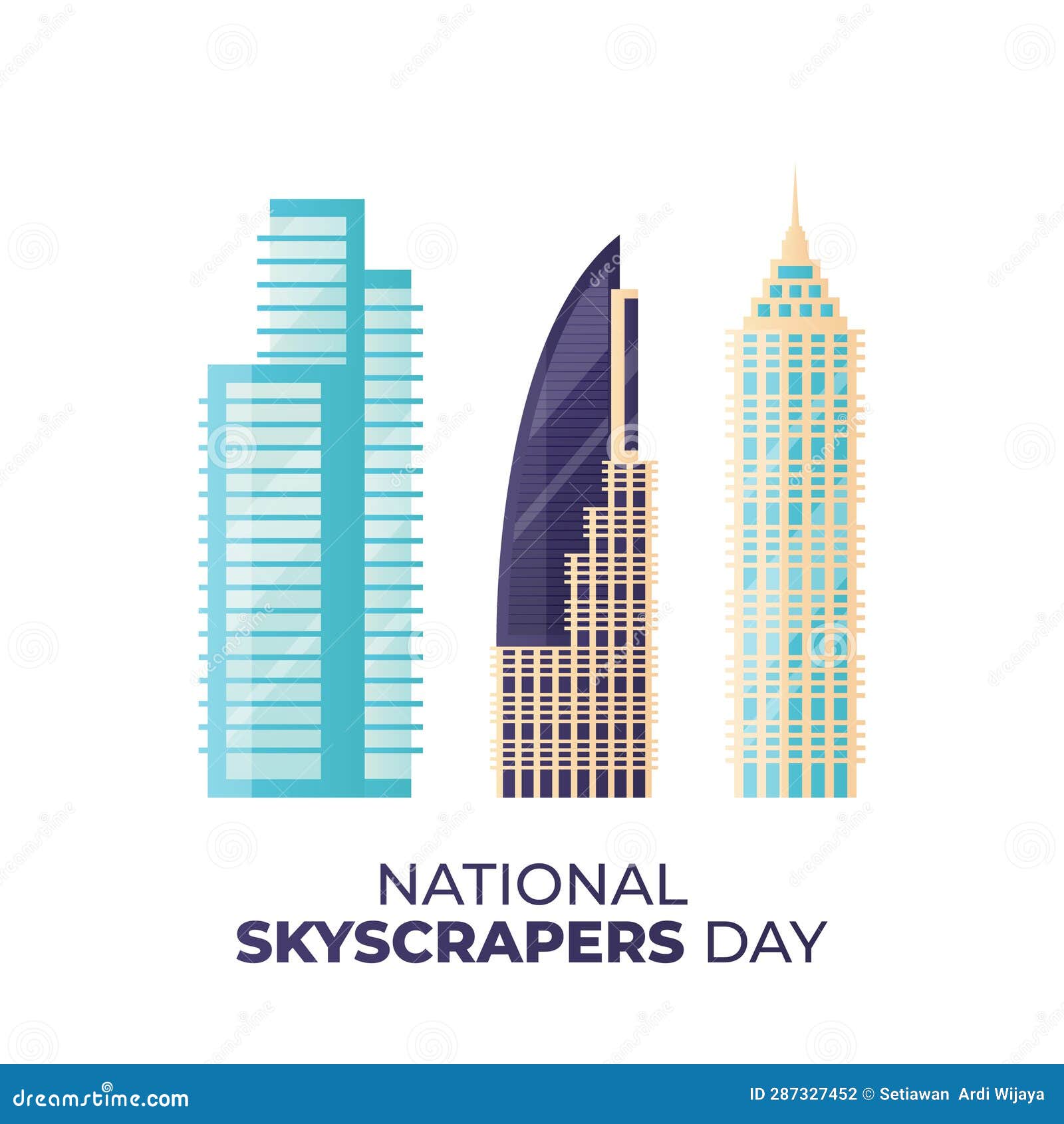 Vector Graphic of National Skyscraper Day Good for National Skyscraper ...