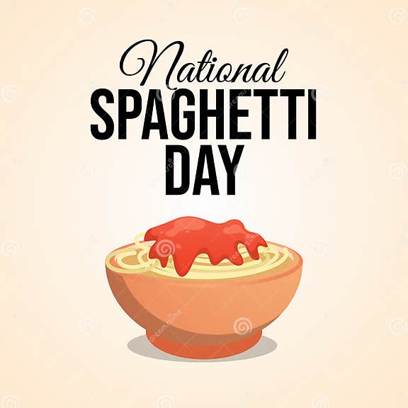 Vector Graphic of National Spaghetti Day Ideal for National Spaghetti ...