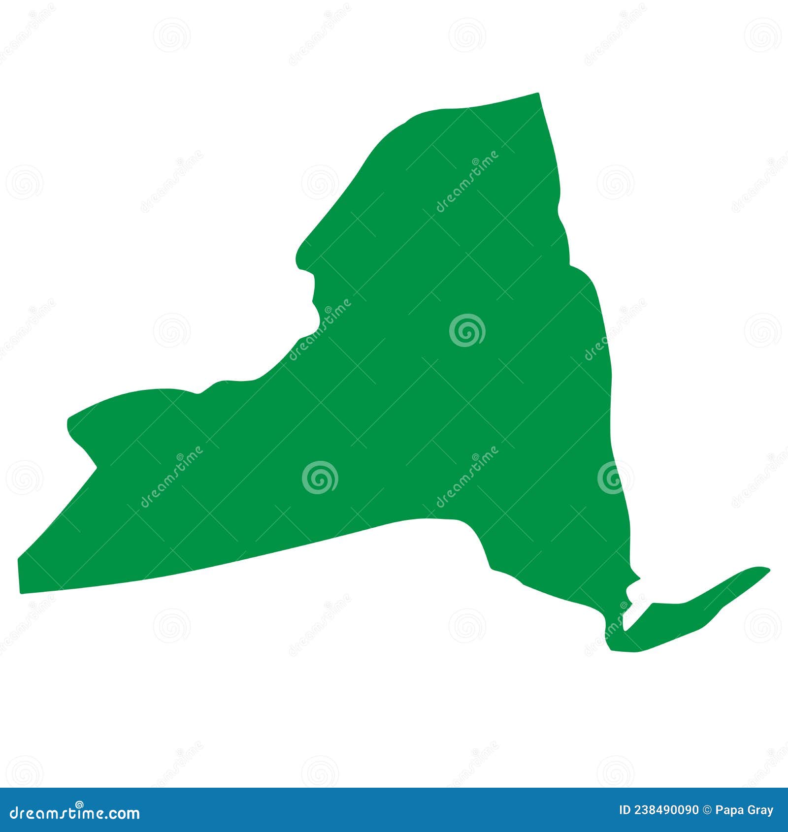 New York State Shape Vector Stock Vector - Illustration of graphic ...