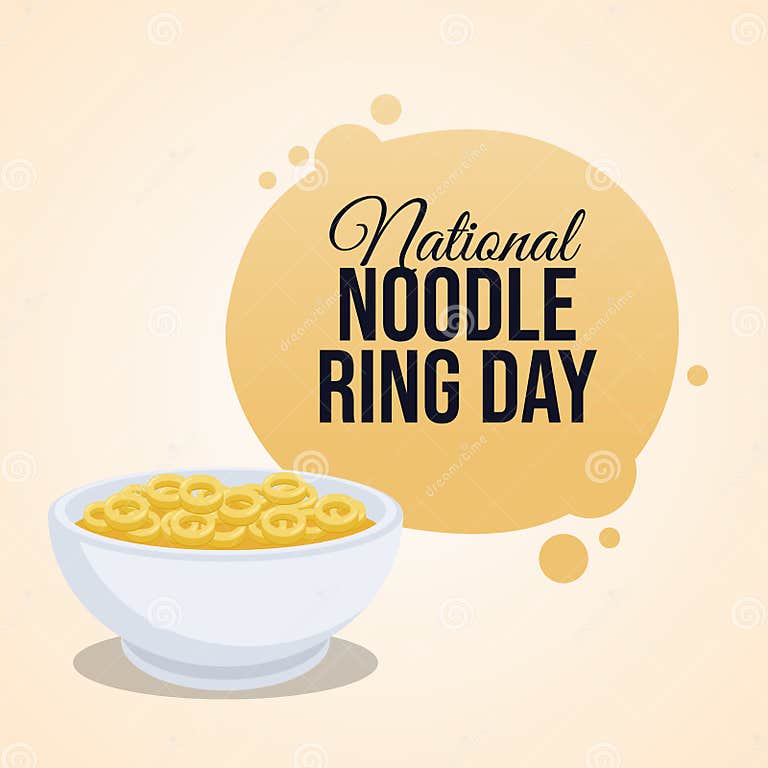 Vector Graphic of Noodle Ring Day Ideal for Noodle Ring Day Celebration ...