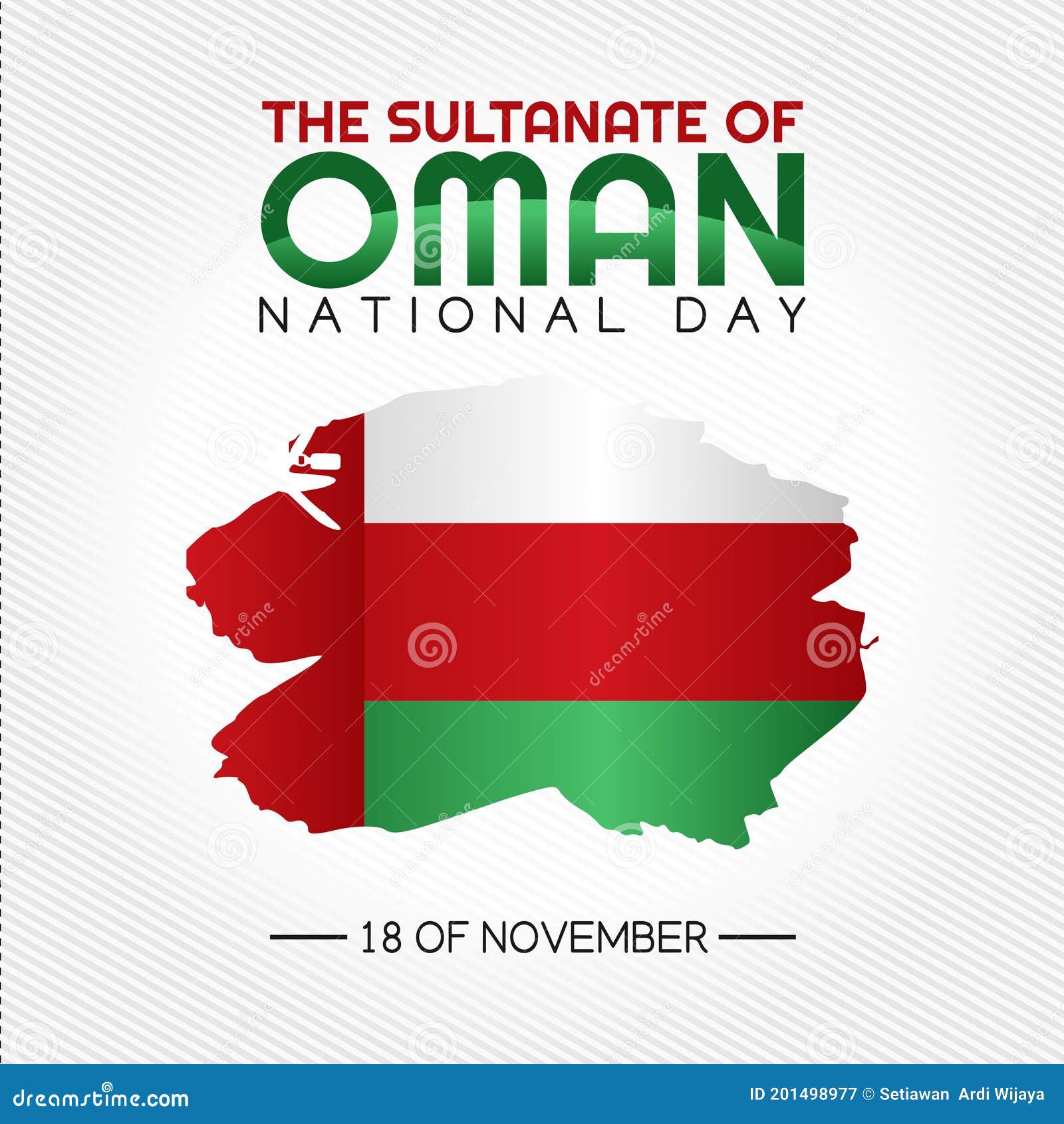Vector Graphic Of Oman National Day Stock Vector Illustration Of