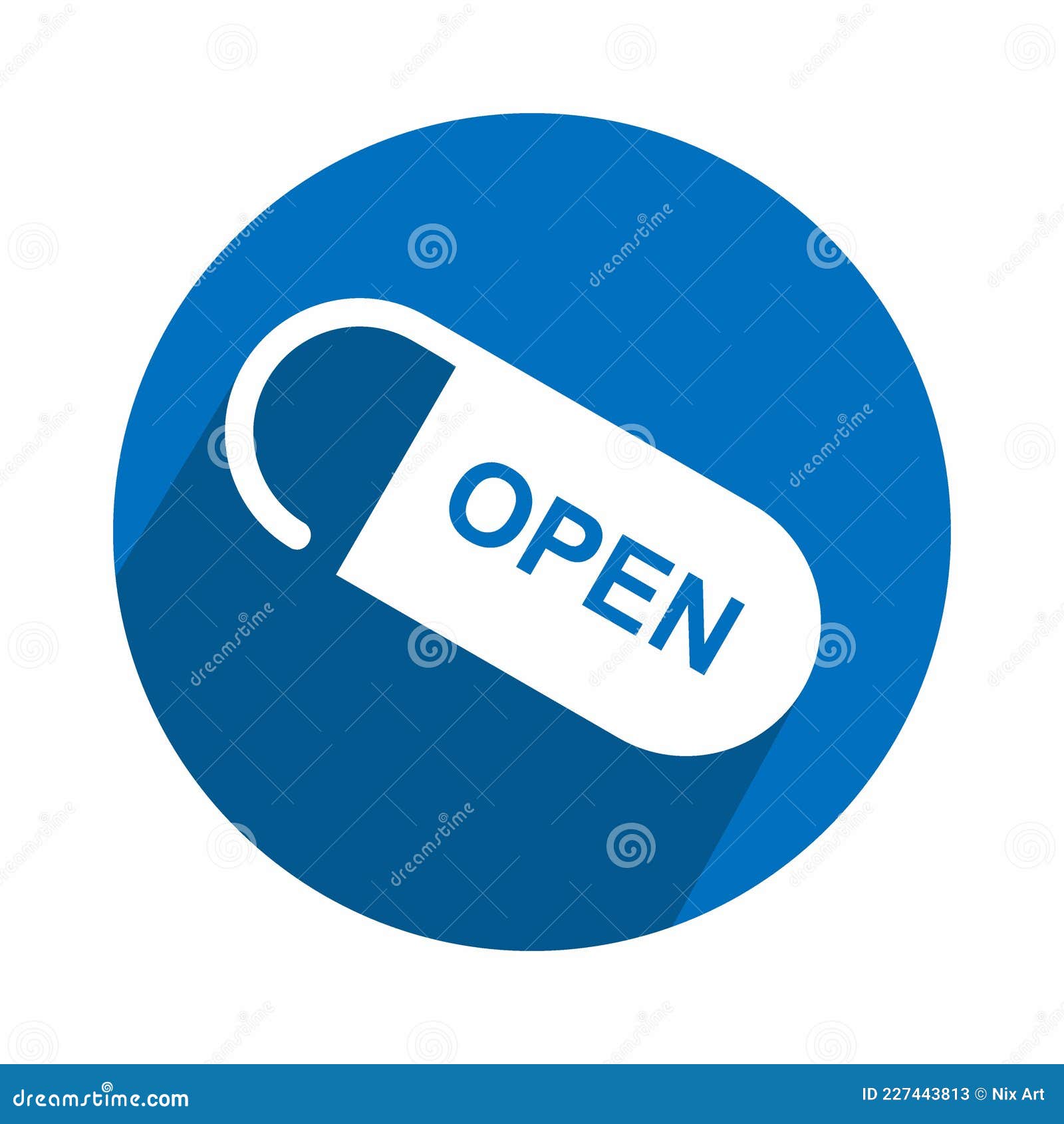 Vector Graphic of Open Tag - Flat Style - Simple Illustration. Editable ...