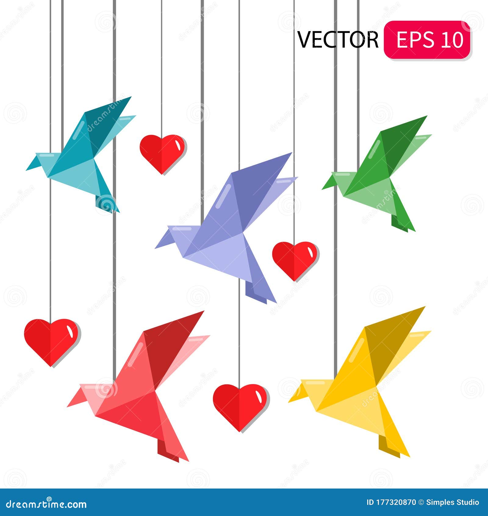 Vector Graphic of Peace Day Concept with Origami Dove Stock ...