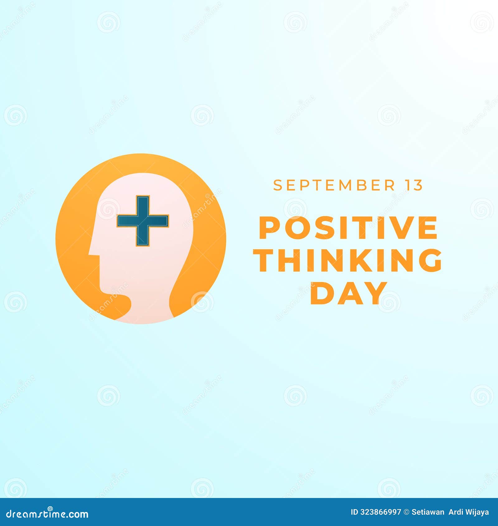 Vector Graphic of Positive Thinking Day Ideal for Positive Thinking Day ...