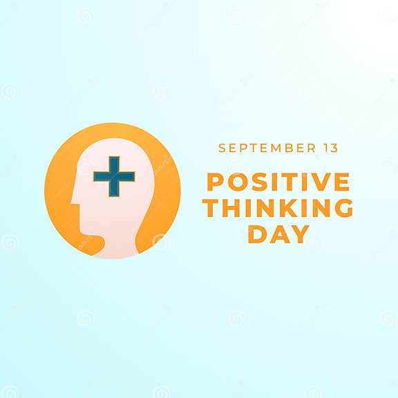 Vector Graphic of Positive Thinking Day Ideal for Positive Thinking Day ...