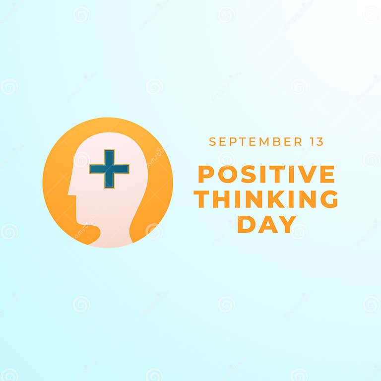 Vector Graphic of Positive Thinking Day Ideal for Positive Thinking Day ...