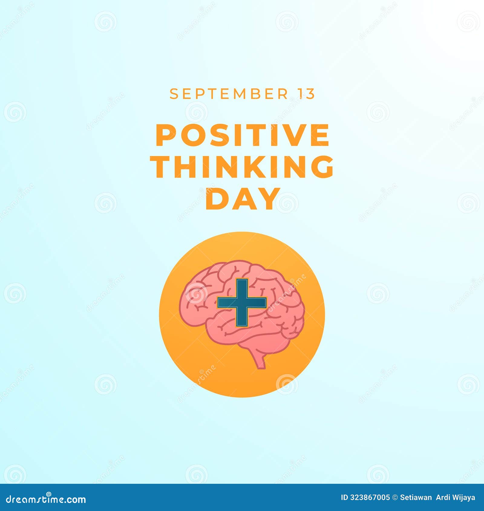 Vector Graphic of Positive Thinking Day Ideal for Positive Thinking Day ...