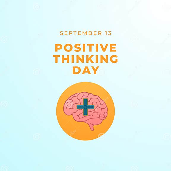 Vector Graphic of Positive Thinking Day Ideal for Positive Thinking Day ...