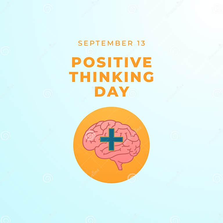 Vector Graphic of Positive Thinking Day Ideal for Positive Thinking Day ...