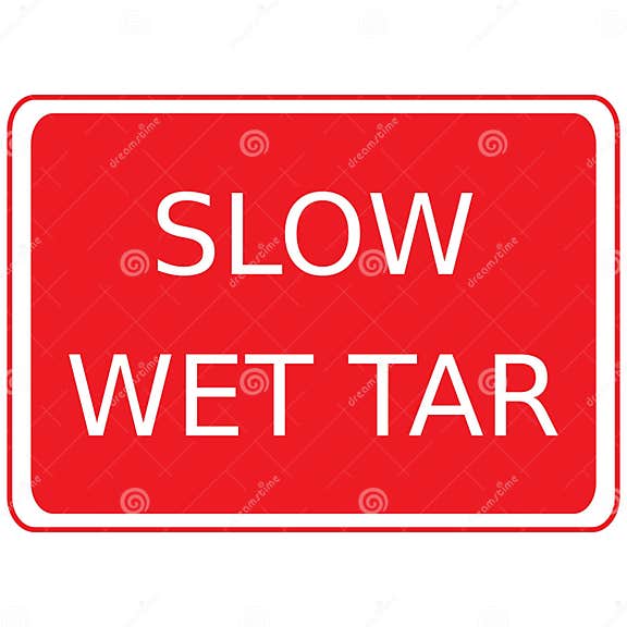 Vector Graphic of a Red Rectangular Sign Warning of a Temporary Hazard ...