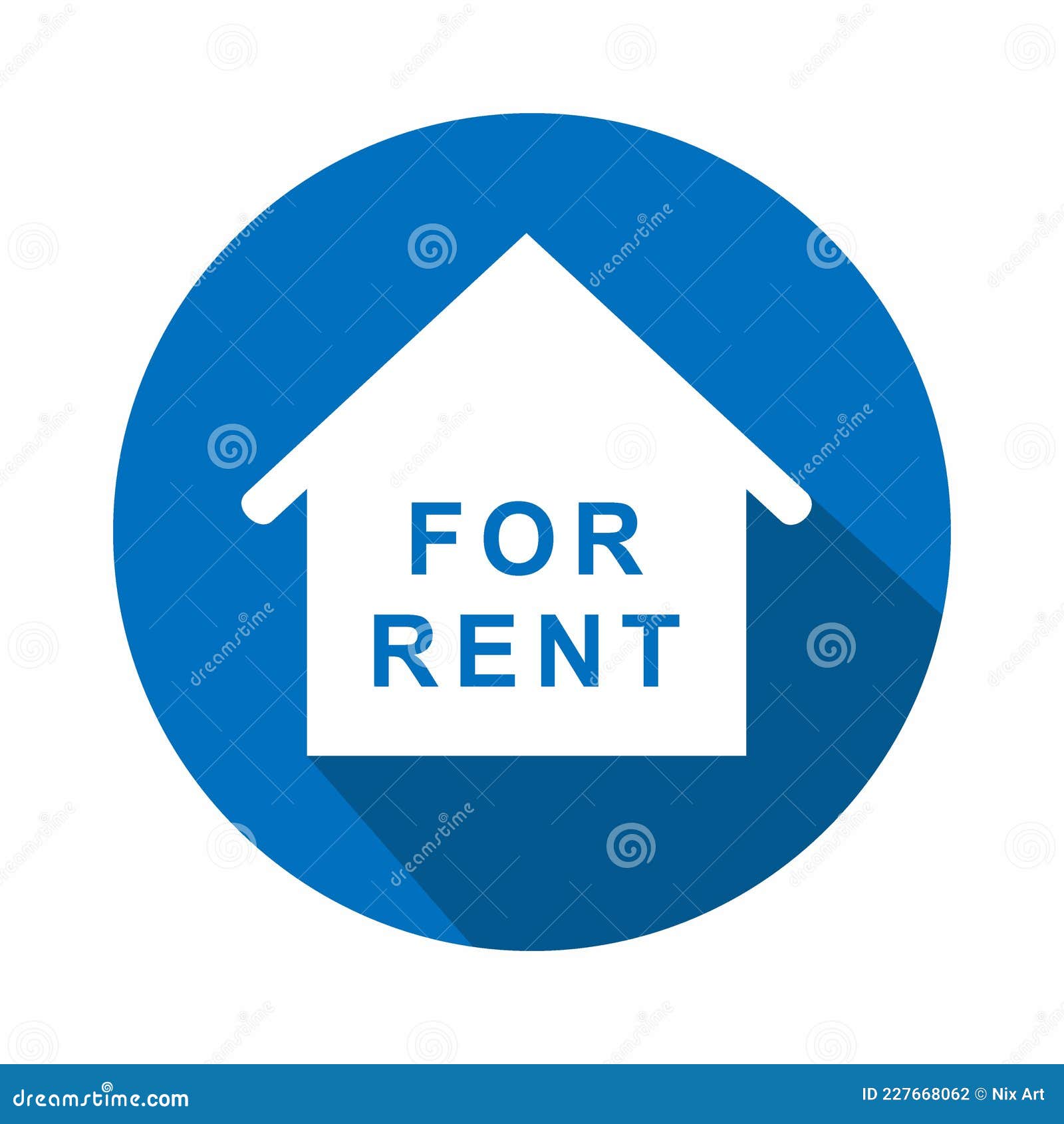 Vector Graphic of for Rent House - Flat Style Stock Vector ...