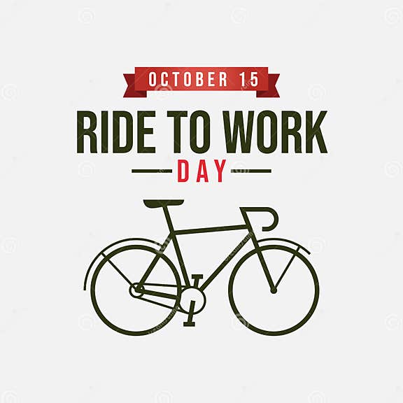 Vector Graphic of Ride To Work Day Ideal for Ride To Work Day ...