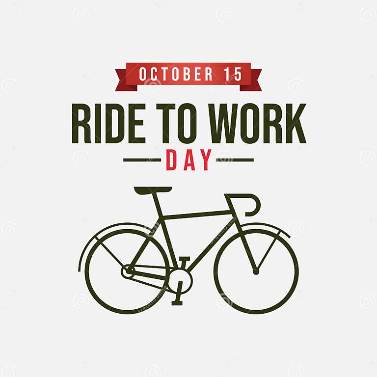 Vector Graphic of Ride To Work Day Ideal for Ride To Work Day ...