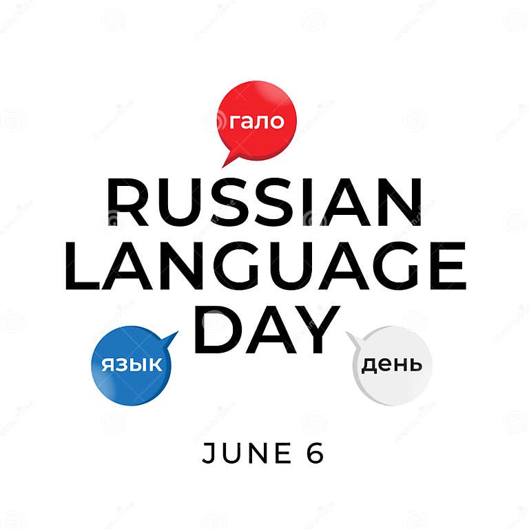Vector Graphic of Russian Language Day Ideal for Russian Language Day ...