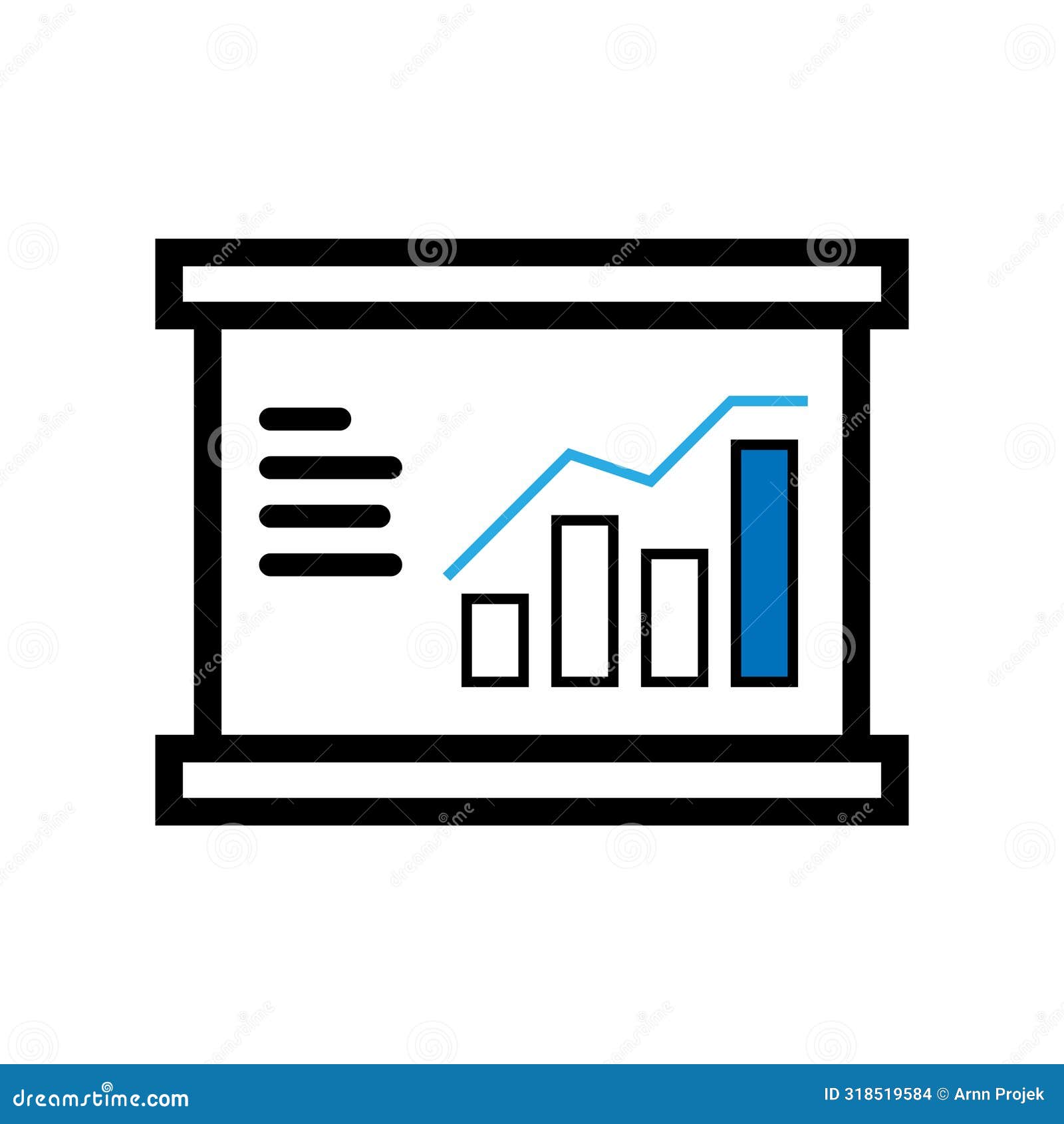 Vector Graphic of Screen with Simple Graphic Images Stock Vector ...