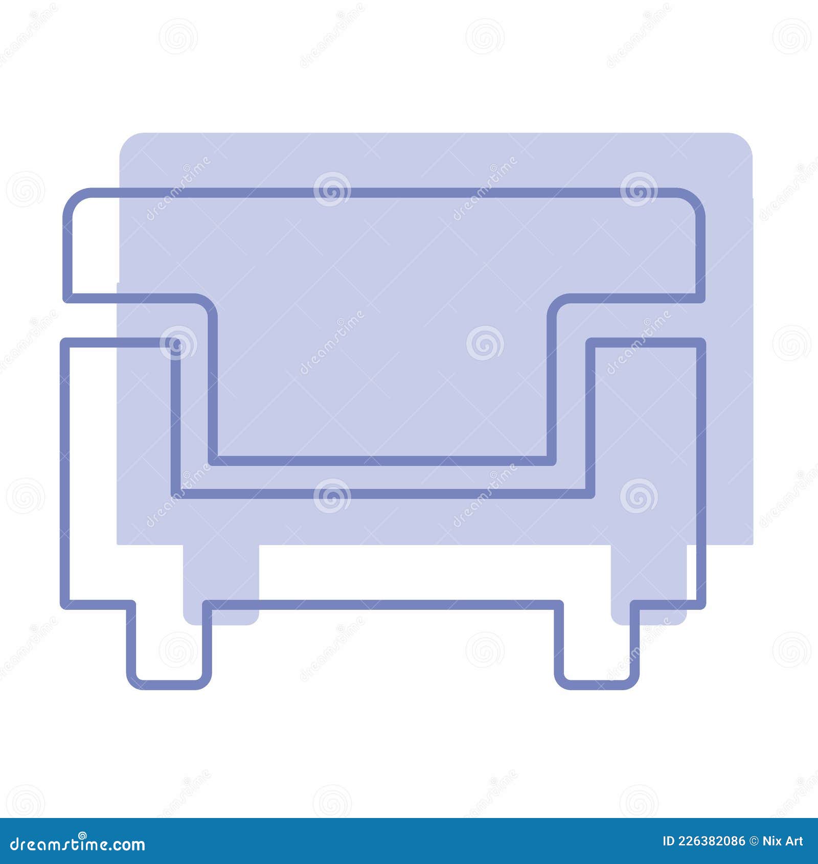 Vector Graphic of Seats - Twins Style - Simple Illustration. Editable ...