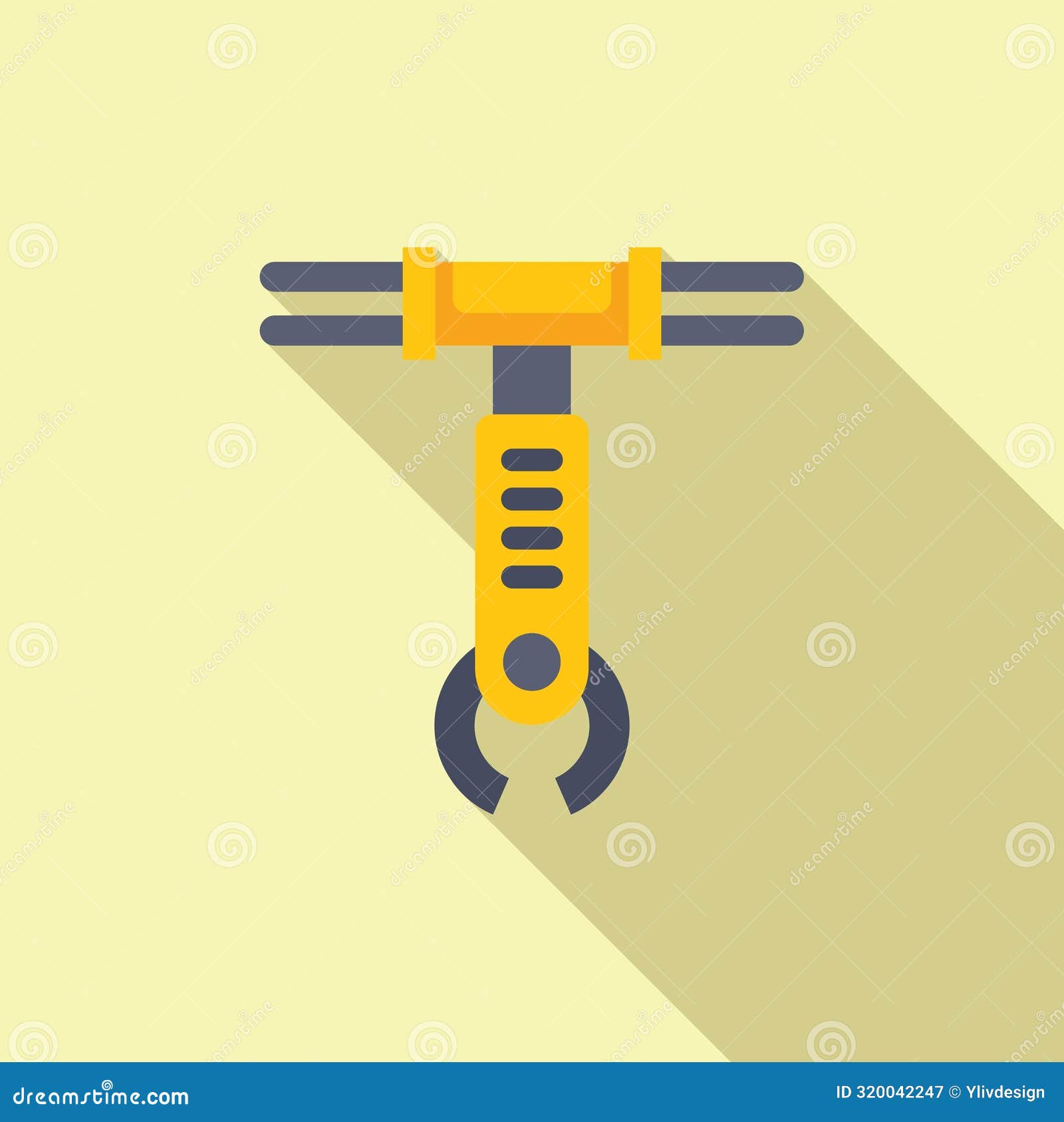 Flat Design Icon of a Hand Tool Stock Illustration - Illustration of ...