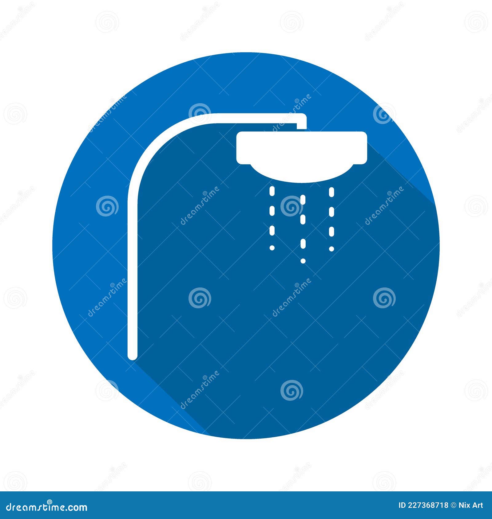 Vector Graphic of - Shower - Flat Style Stock Vector - Illustration of ...