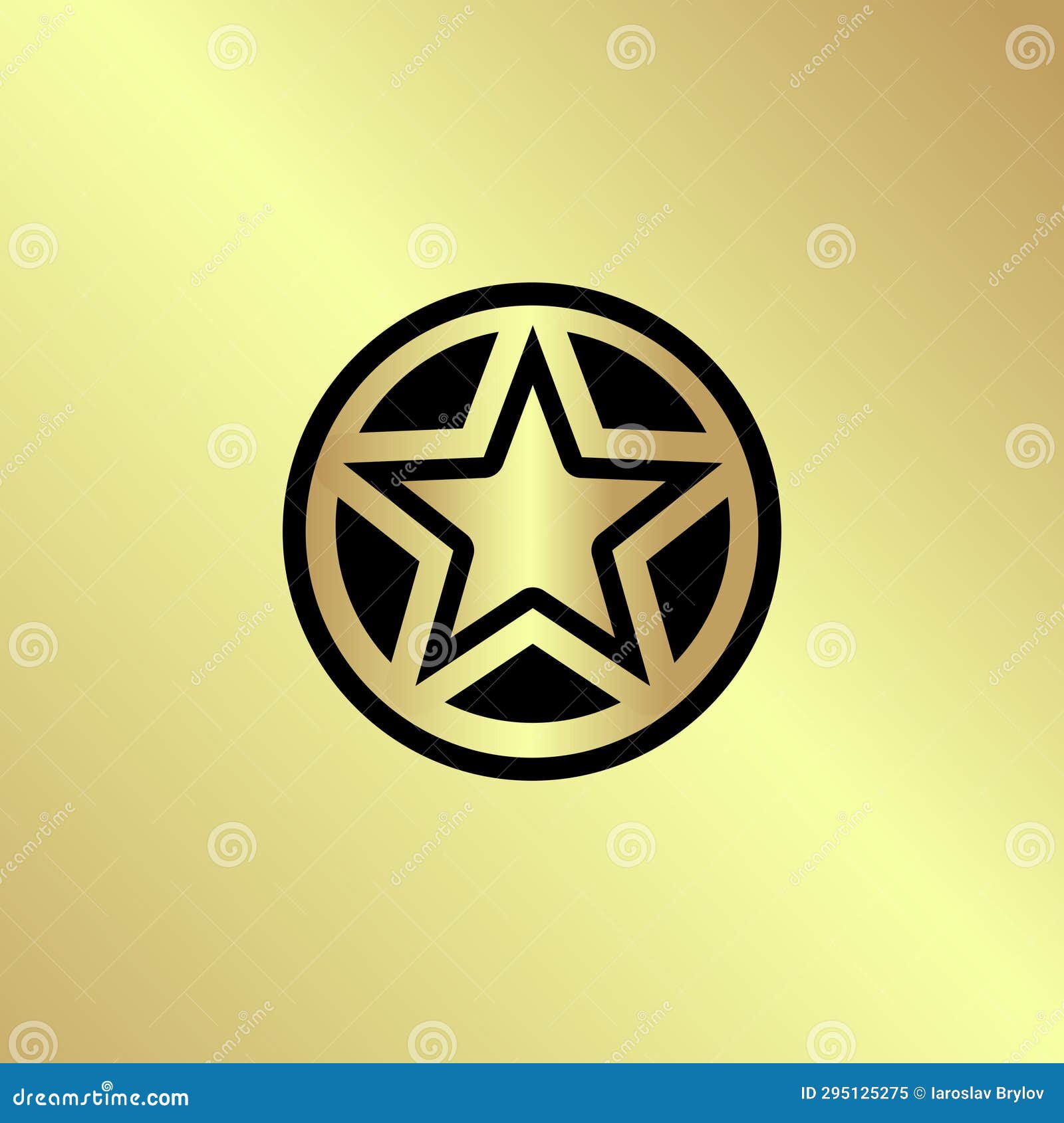 Vector Graphic Silver and Gold Symbol for Company Leaders with Star ...