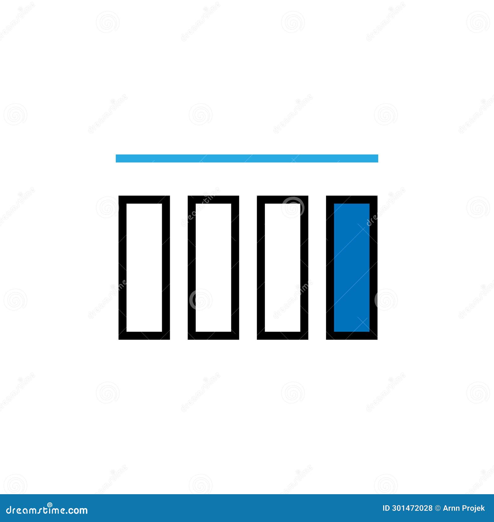 Vector Graphic of Simple Increase and Decrease Progress Graph Stock ...