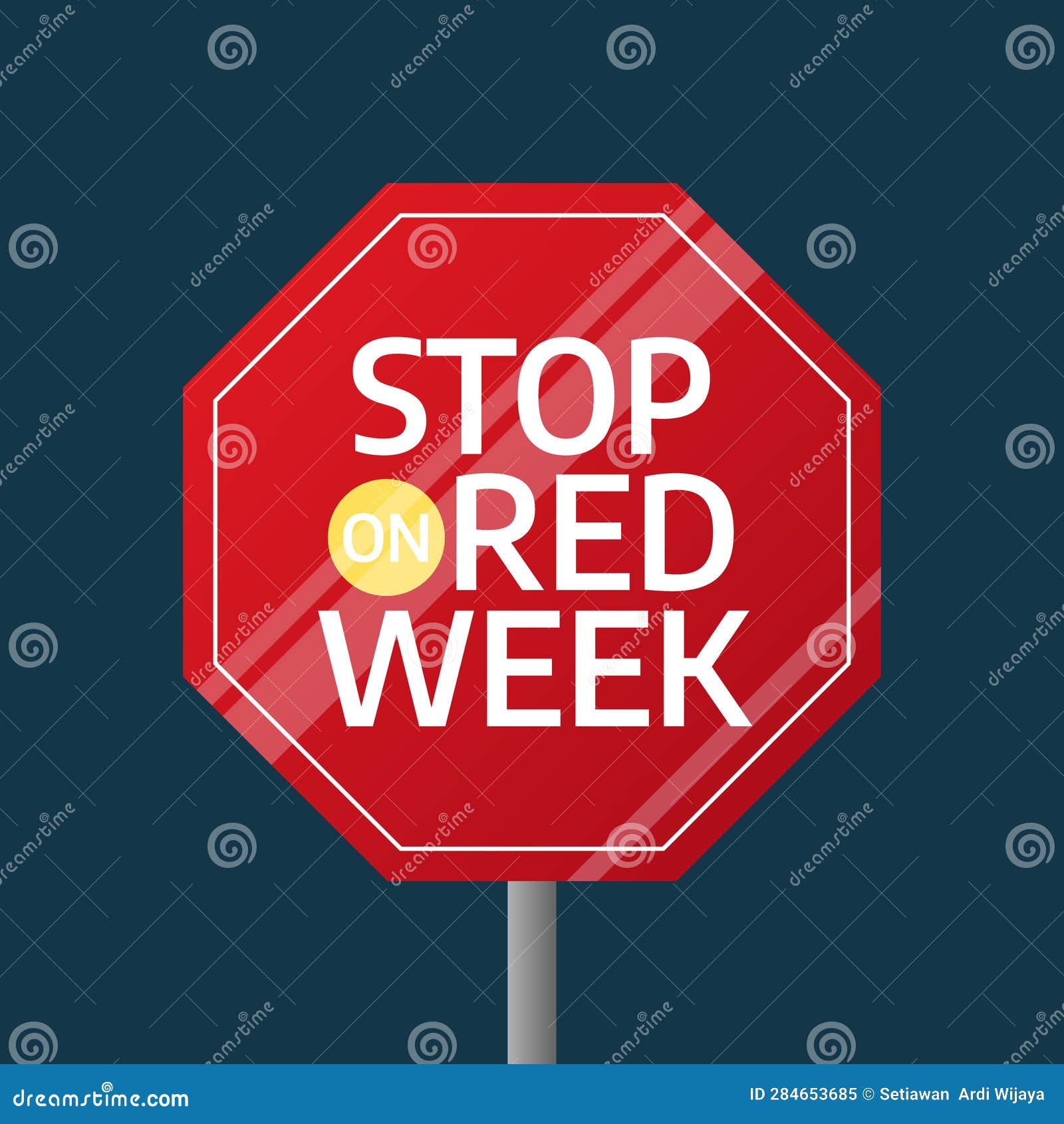 Vector Graphic of Stop on Red Week Good for Stop on Red Week ...
