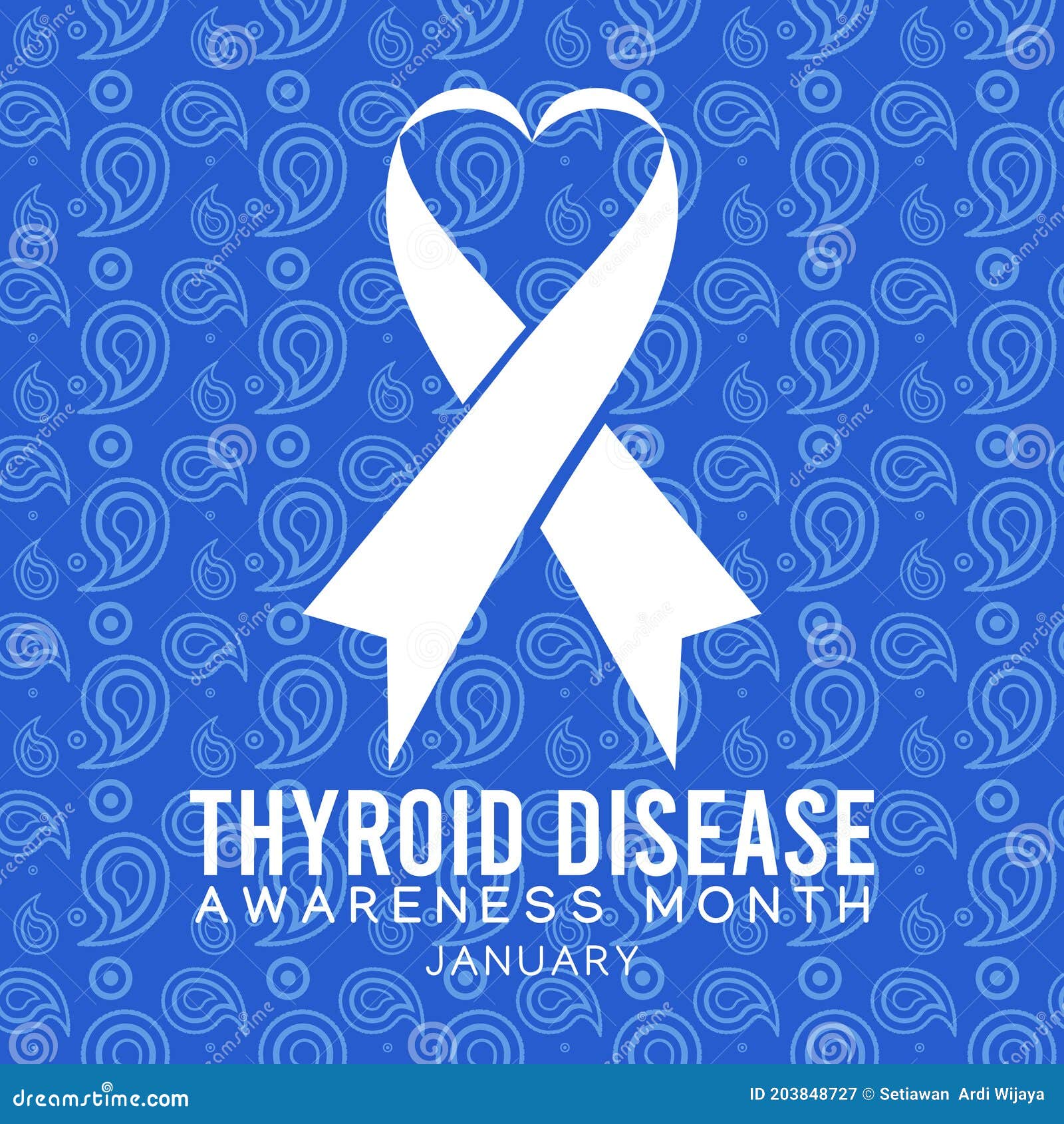 Vector Graphic of Thyroid Disease Awareness Month Good for Thyroid ...