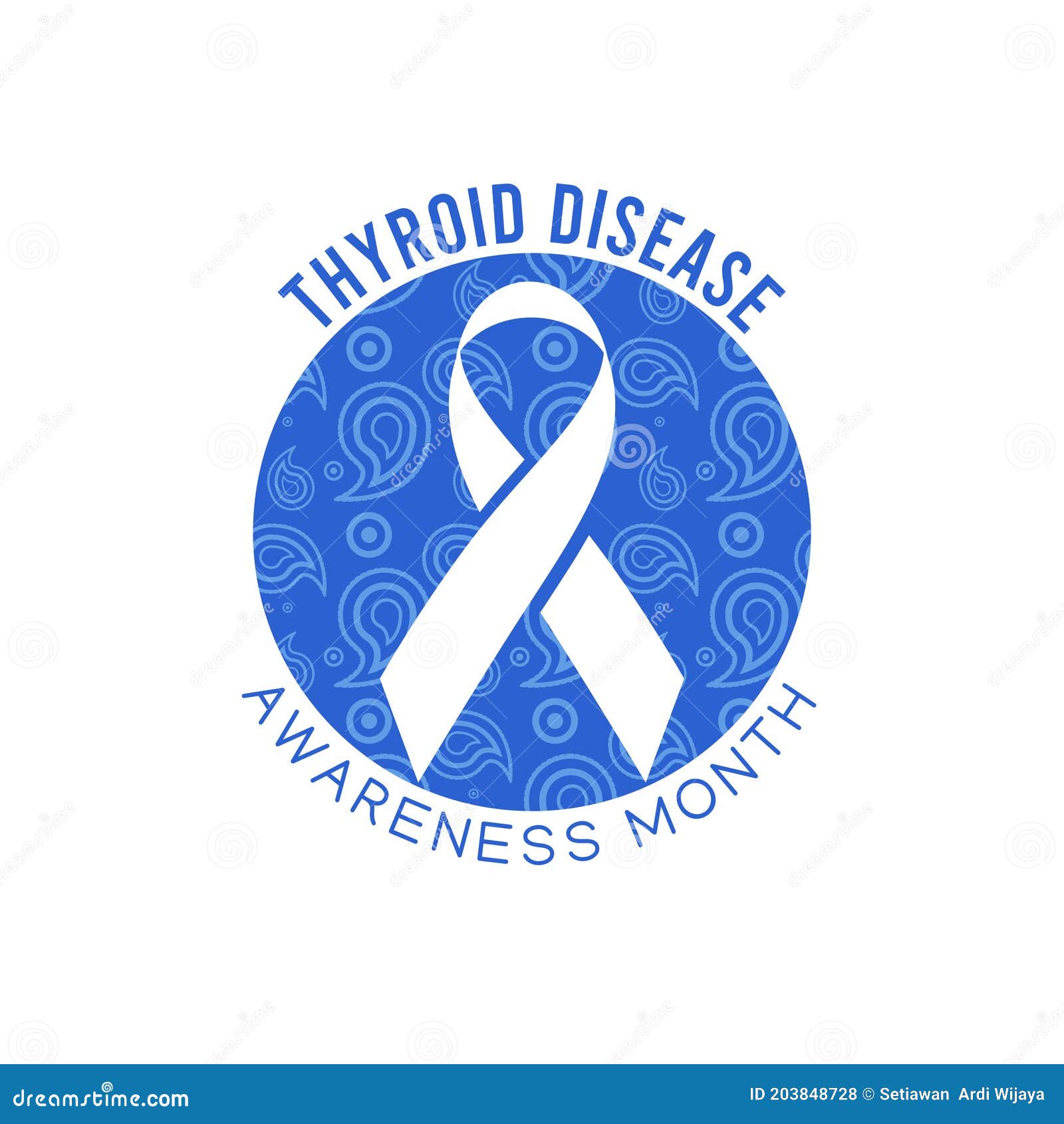 Vector Graphic of Thyroid Disease Awareness Month Good for Thyroid ...