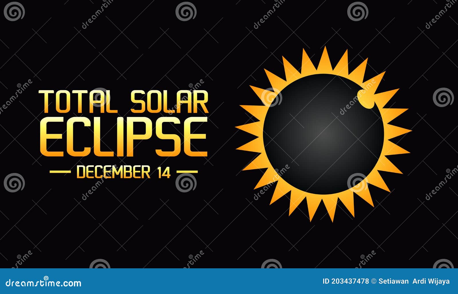 Vector Graphic of Total Solar Eclipse Good for Total Solar Eclipse ...
