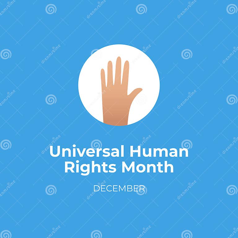 Vector Graphic of Universal Human Rights Month Ideal for Universal ...