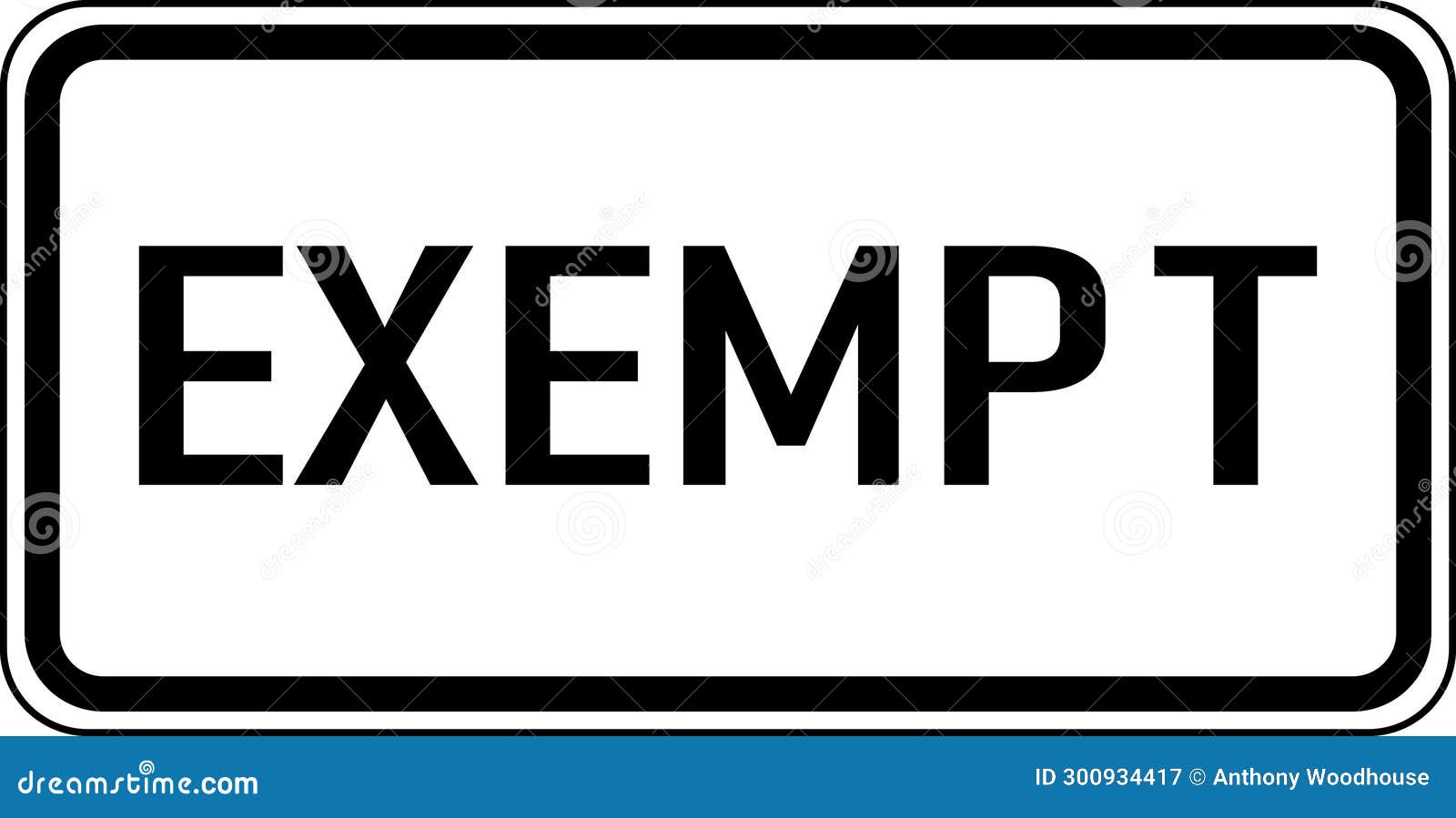 Vector Graphic of a Usa Exempt MUTCD Highway Sign. it Consists of the ...