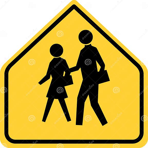 Vector Graphic Of A Usa Old Style School Zone Ahead Mutcd Highway Sign