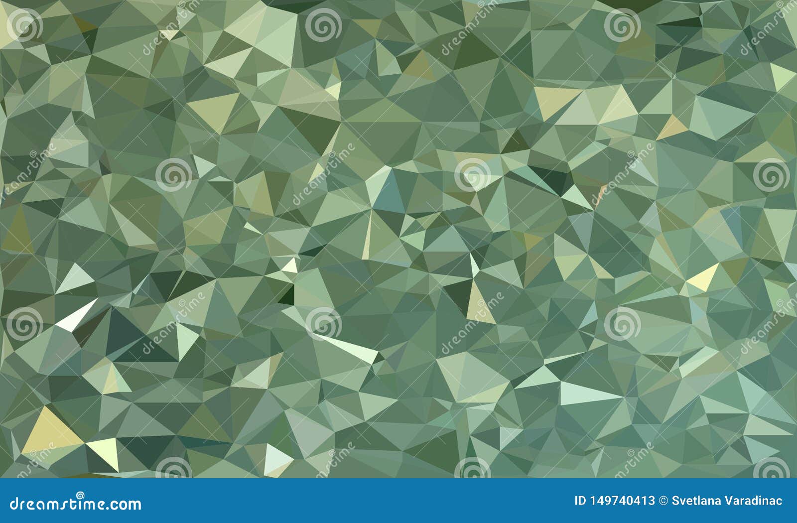 Abstract Polygon Green and Blue Graphic Pattern Composed of Triangles ...