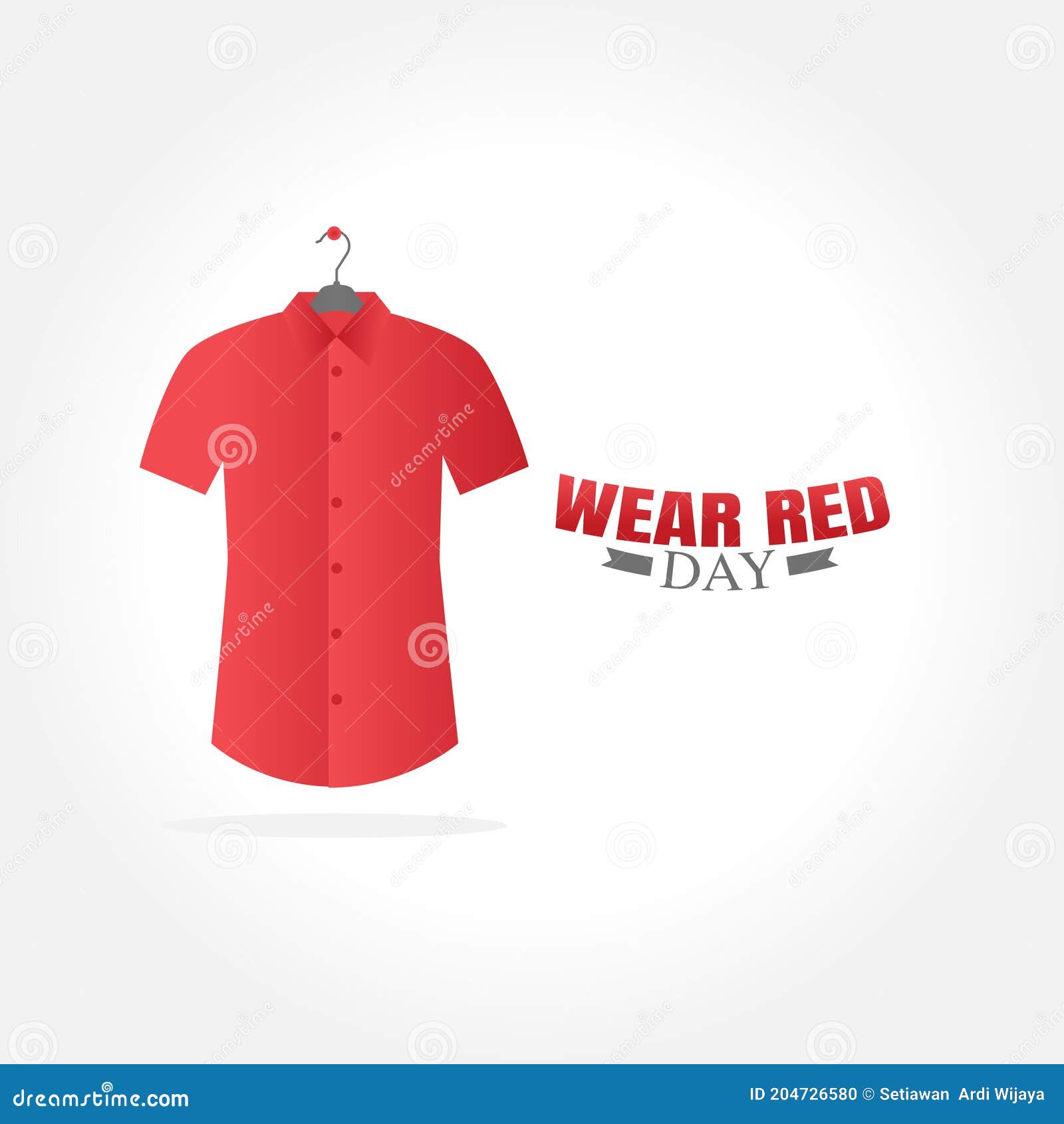 Vector Graphic of Wear Red Day Good for Wear Red Day Celebration. Stock ...
