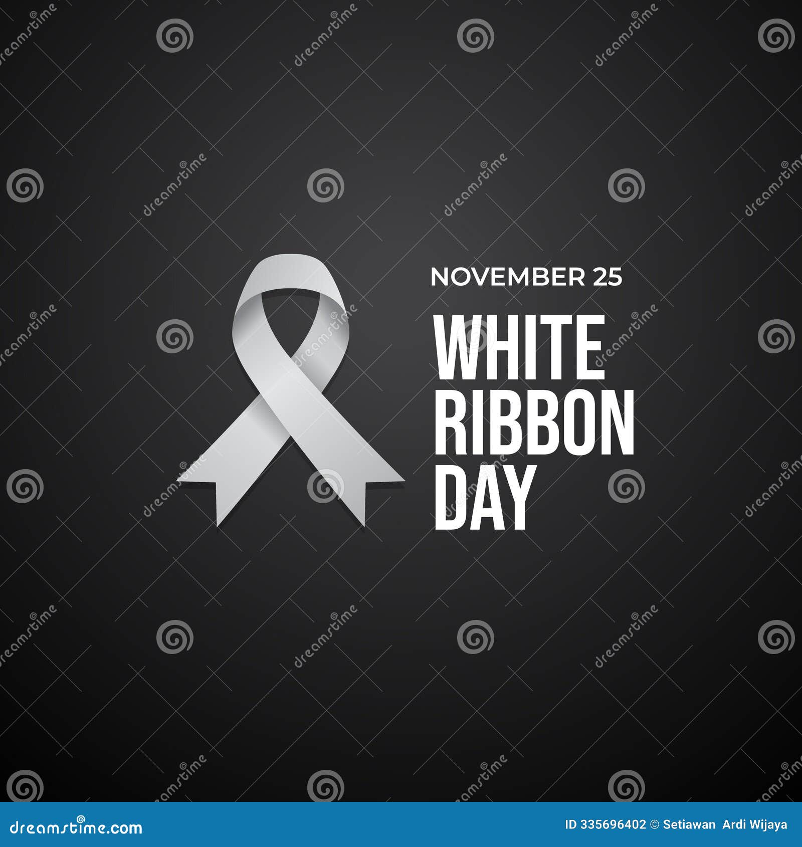 Vector Graphic of White Ribbon Day Ideal for White Ribbon Day ...