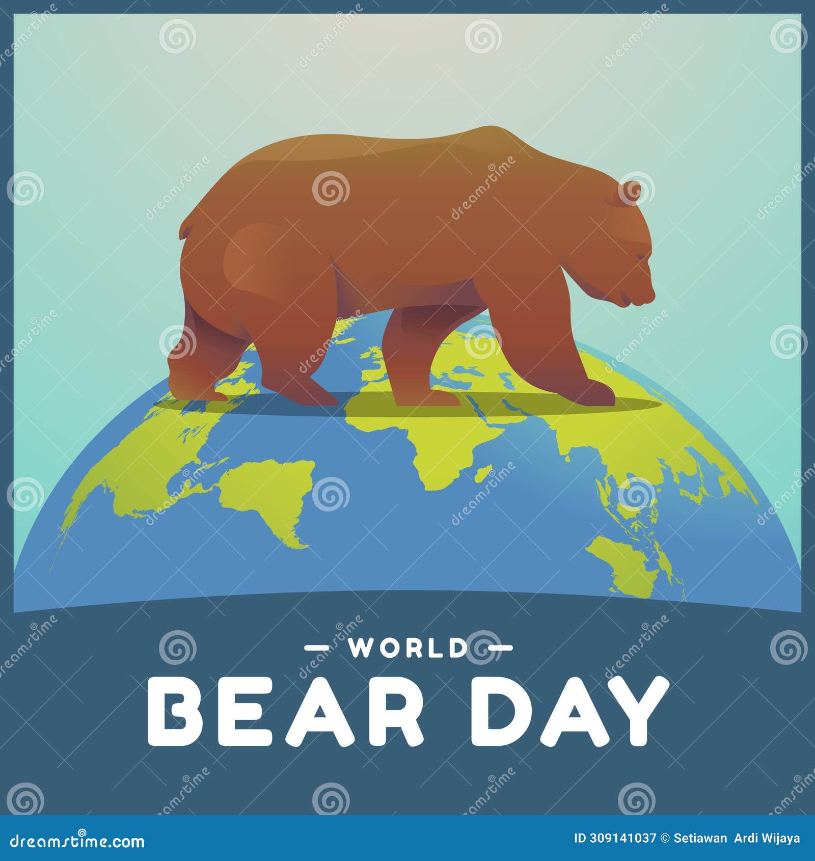 Vector Graphic of World Bear Day Ideal for World Bear Day Celebration ...