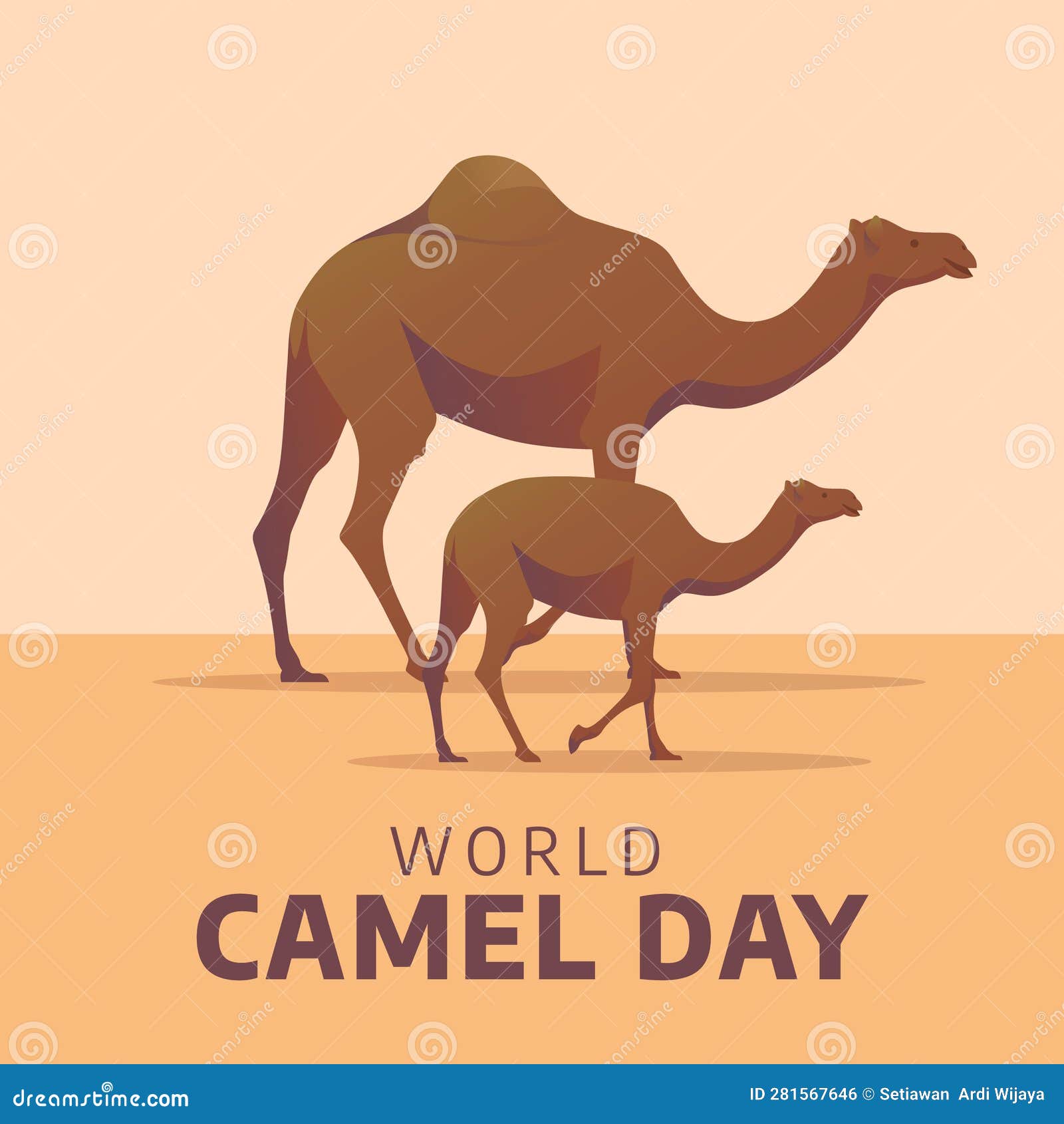 Vector Graphic of World Camel Day Good for World Camel Day Celebration ...