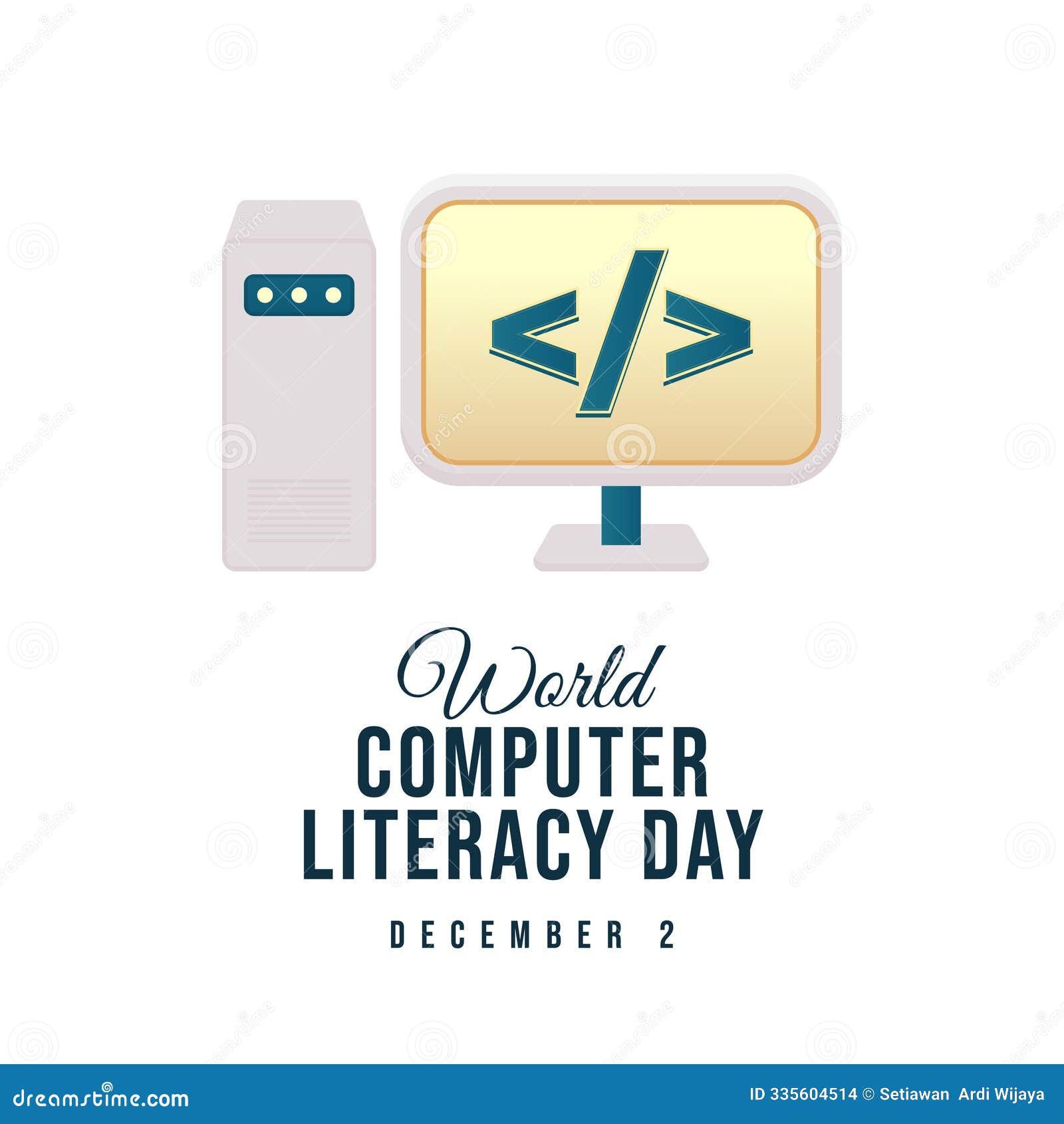 Vector Graphic of World Computer Literacy Day Ideal for World Computer ...