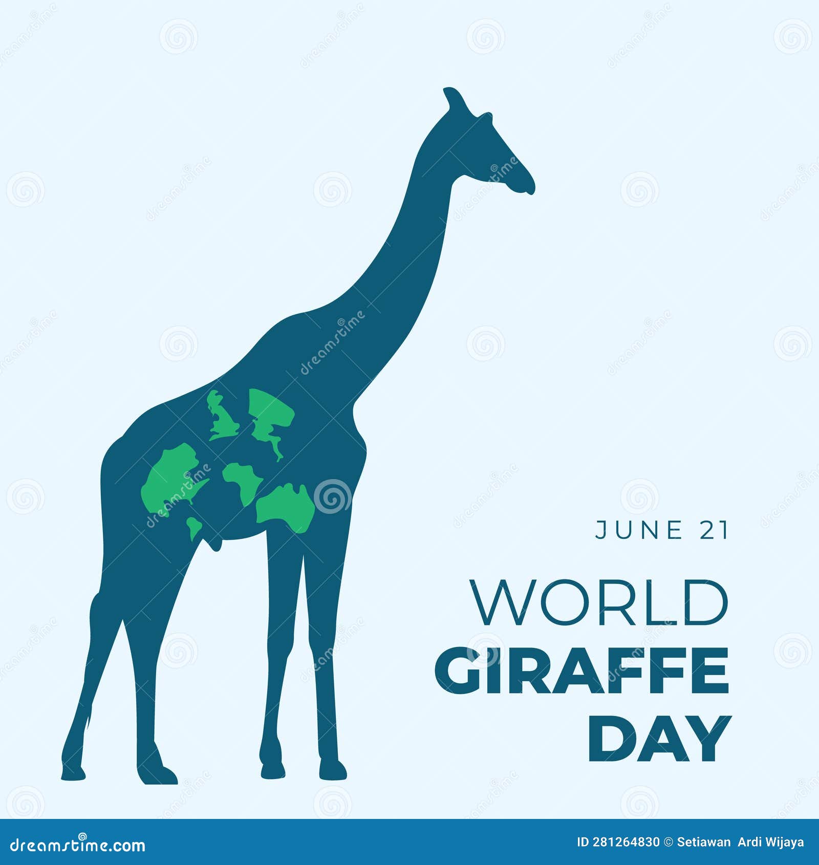 Vector Graphic of World Giraffe Day Good for World Giraffe Day ...