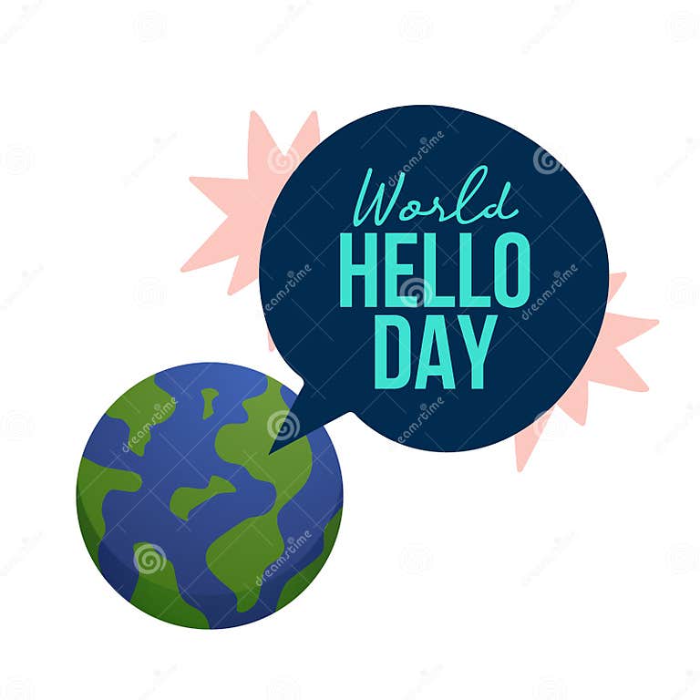 Vector Graphic of World Hello Day Ideal for World Hello Day Celebration ...