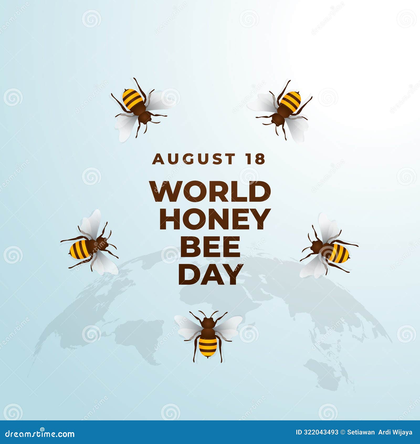 Vector Graphic of World Honey Bee Day Ideal for World Honey Bee Day ...