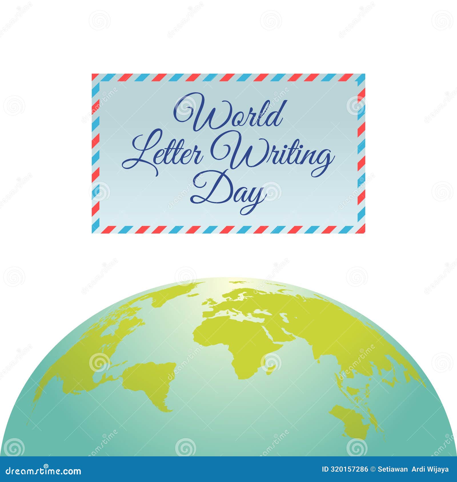 Vector Graphic of World Letter Writing Day Ideal for World Letter ...