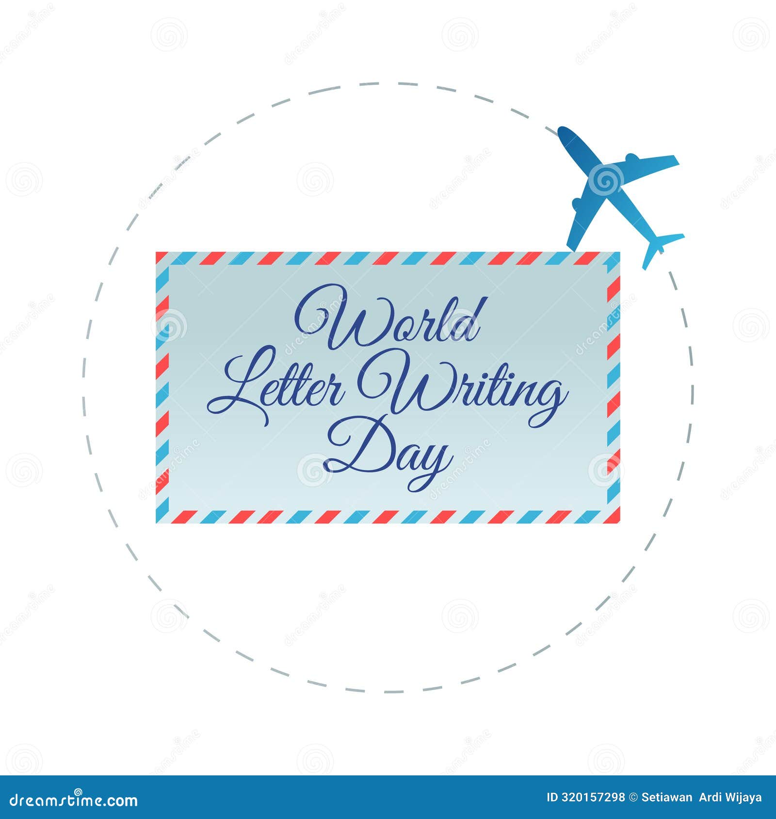 Vector Graphic of World Letter Writing Day Ideal for World Letter ...