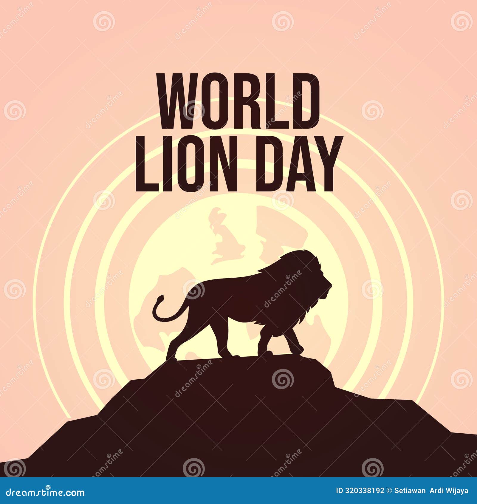 Vector Graphic of World Lion Day Ideal for World Lion Day Celebration ...