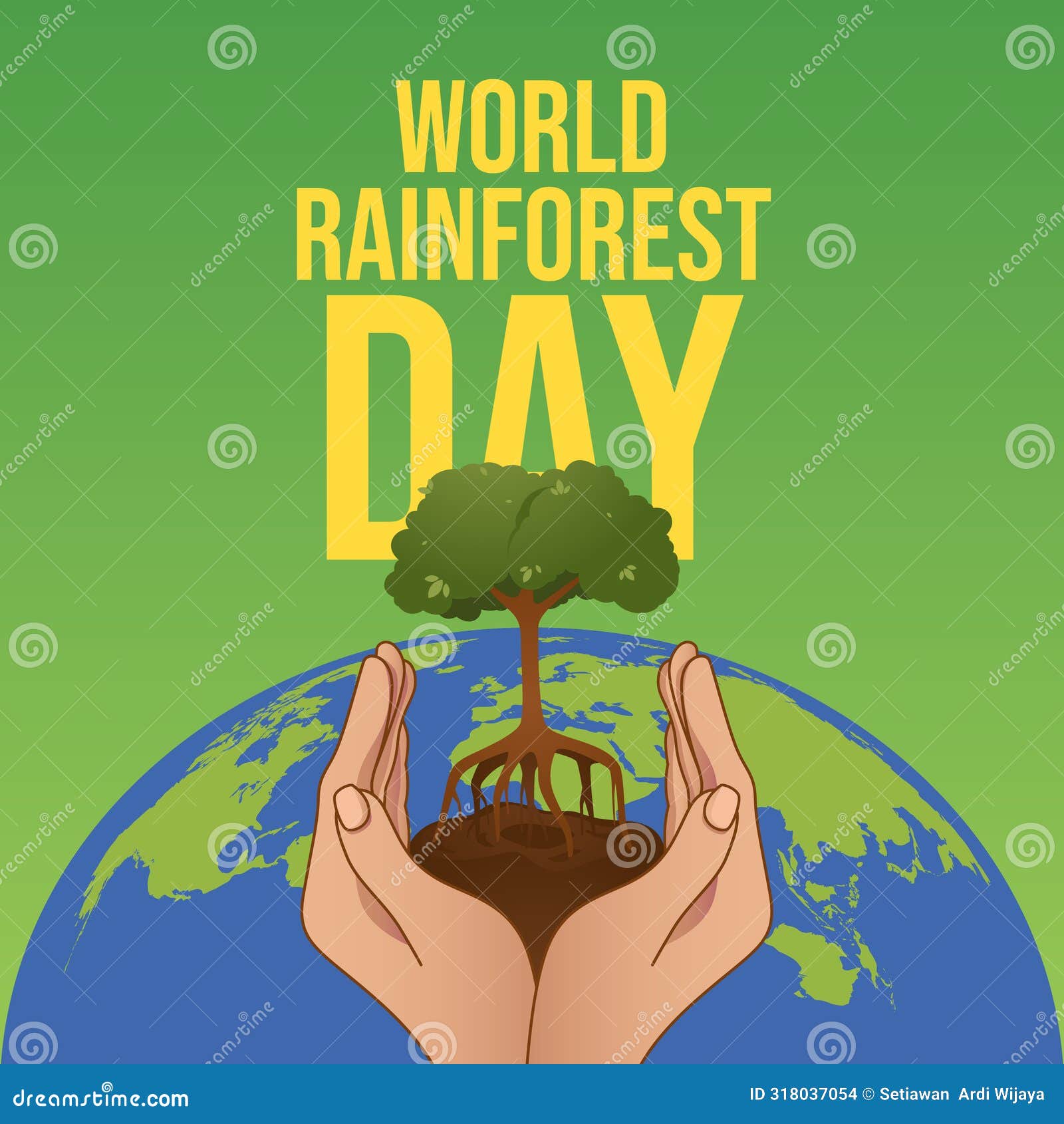 Vector Graphic of World Rainforest Day Ideal for World Rainforest Day ...