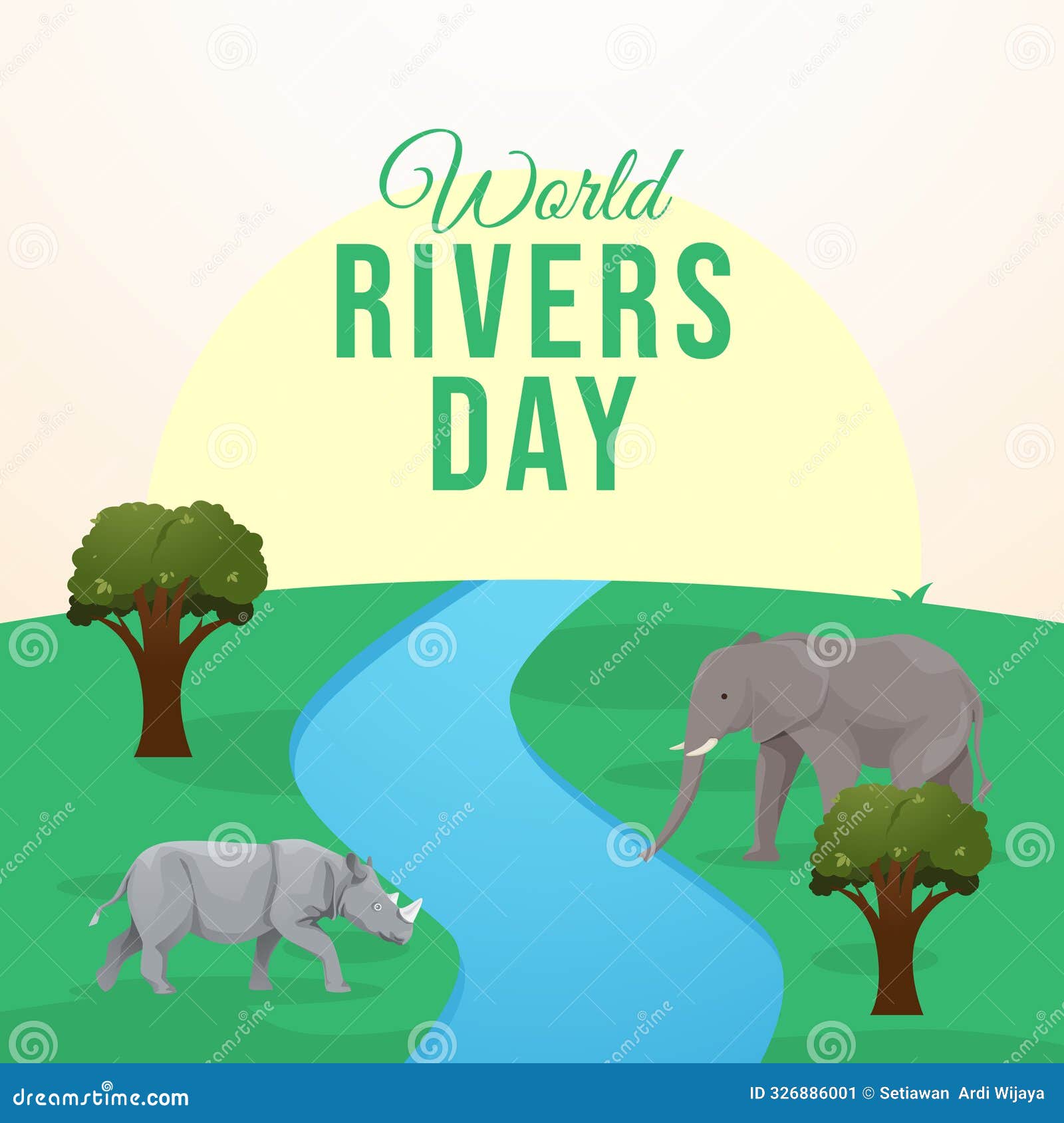 Vector Graphic of World Rivers Day Ideal for World Rivers Day ...
