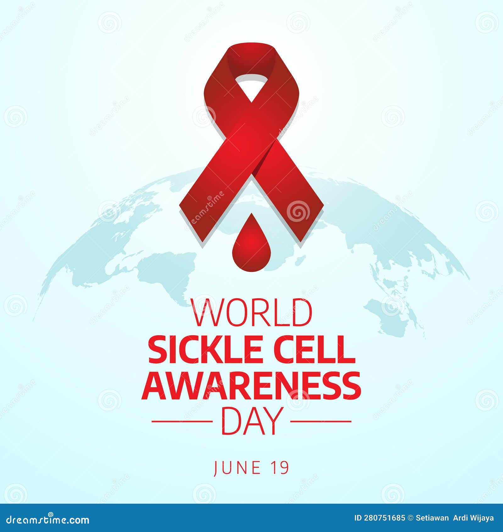 Vector Graphic of World Sickle Cell Awareness Day Good for World Sickle ...