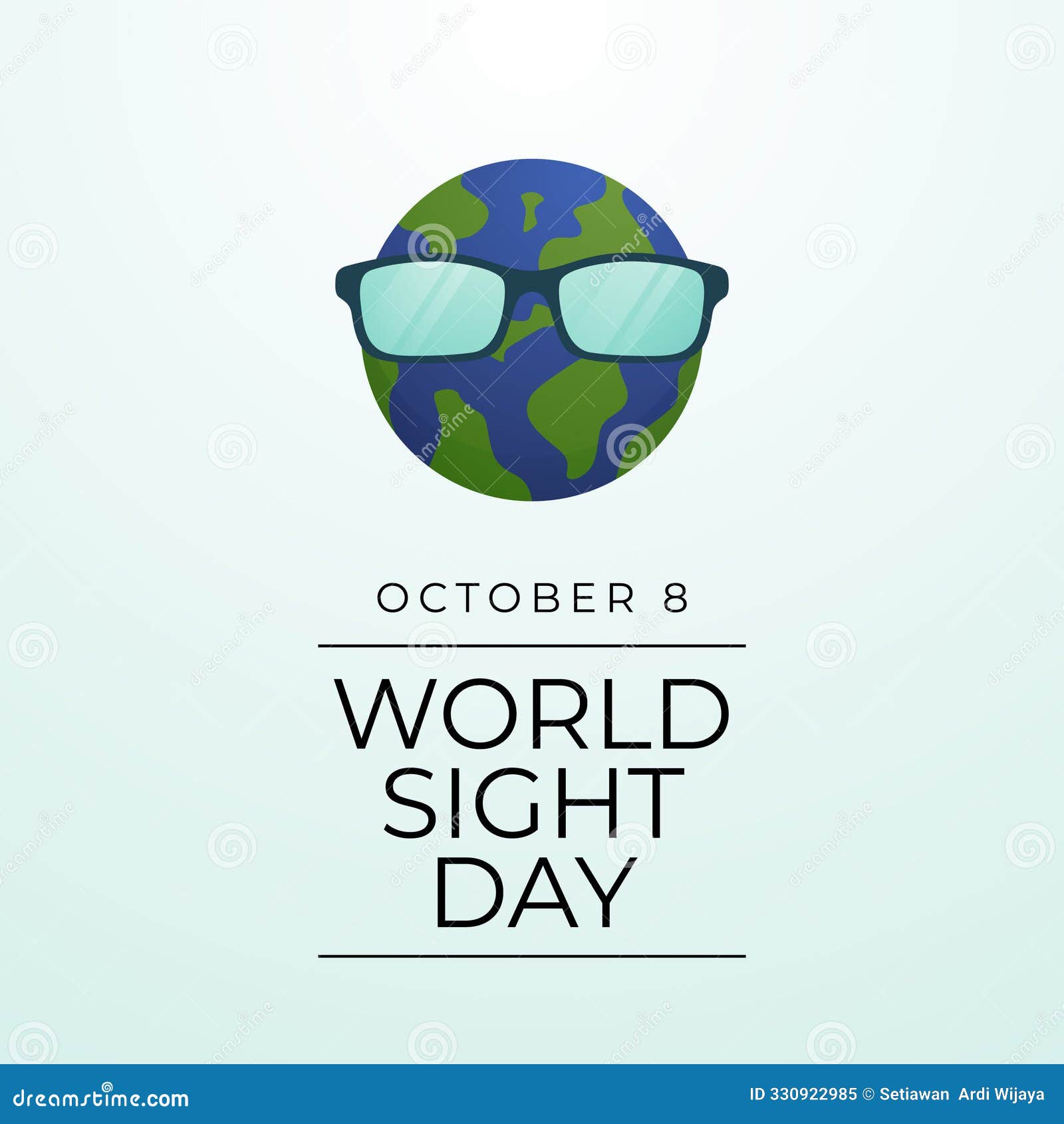 World Sight Day Vector Illustration For 10 October, Featuring Vision ...