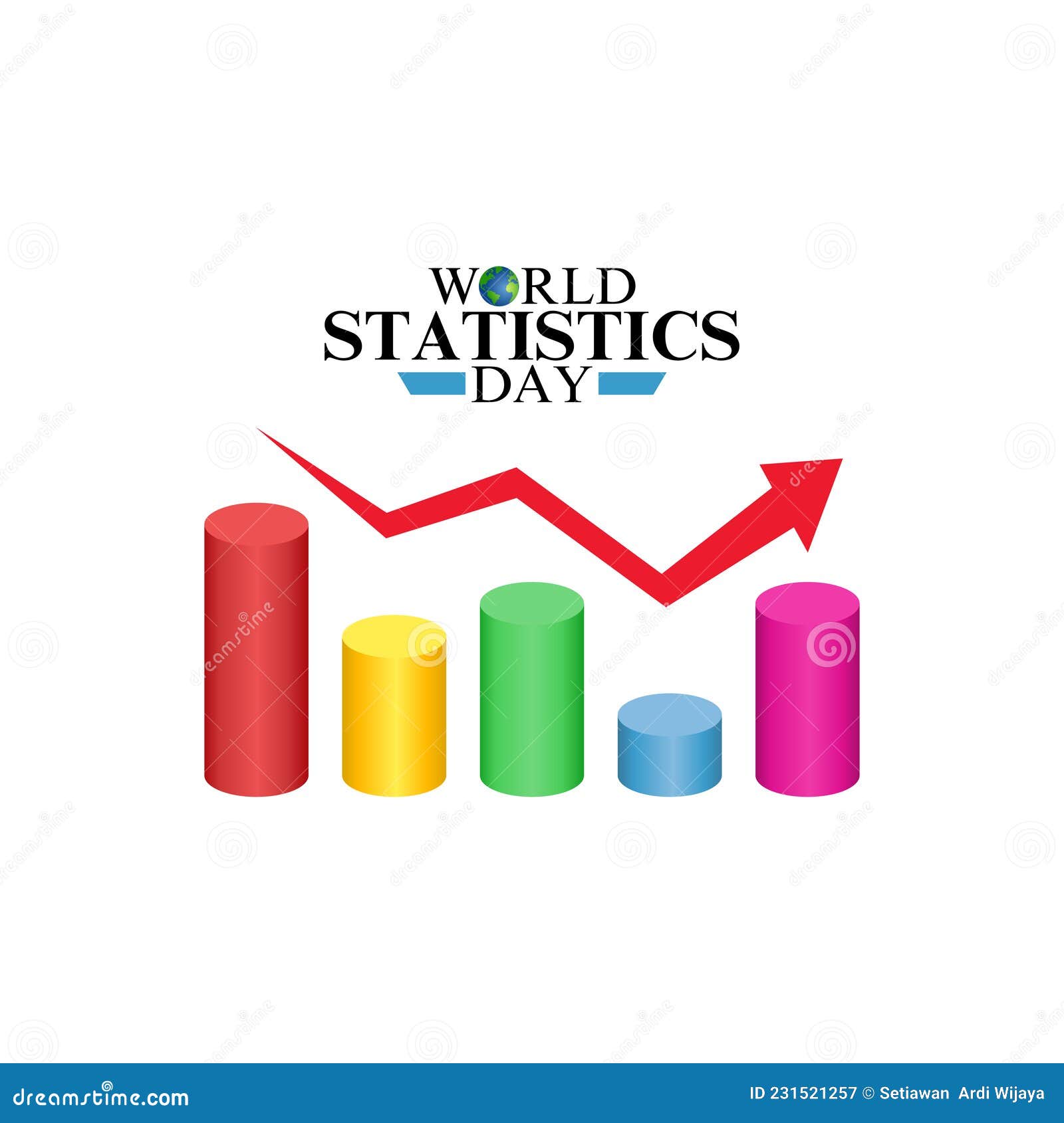Vector Graphic of World Statistics Day Stock Vector - Illustration of ...